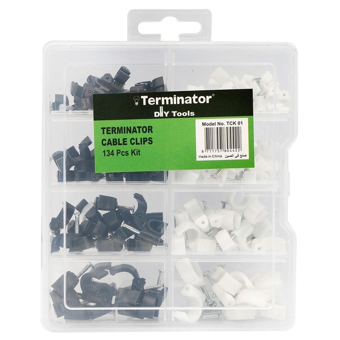 Terminator Cable Clip 134 Pcs Kit | Canvas General Trading L.L.C